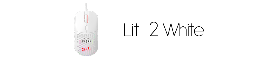 Devo Gaming Mouse Littwo RGB 63g - White Level Up